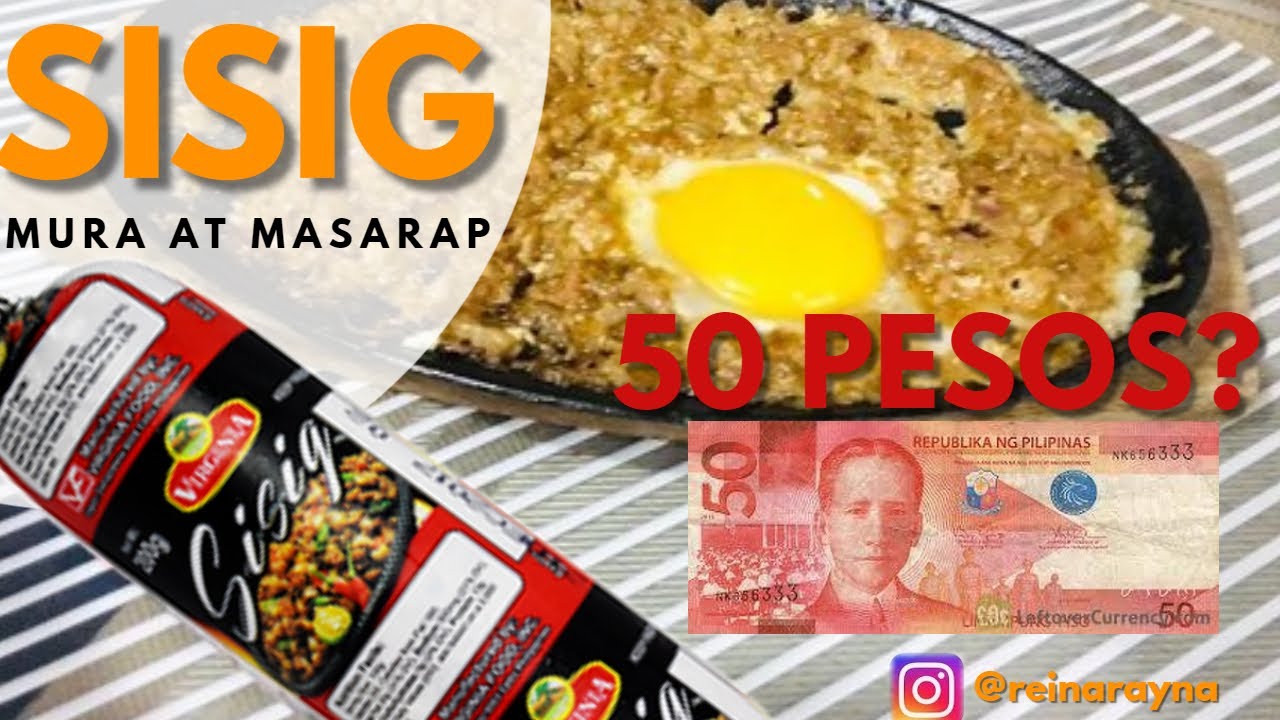 SISIG sa halagang 50 PESOS? - Quick Virginia Sisig - YouTube