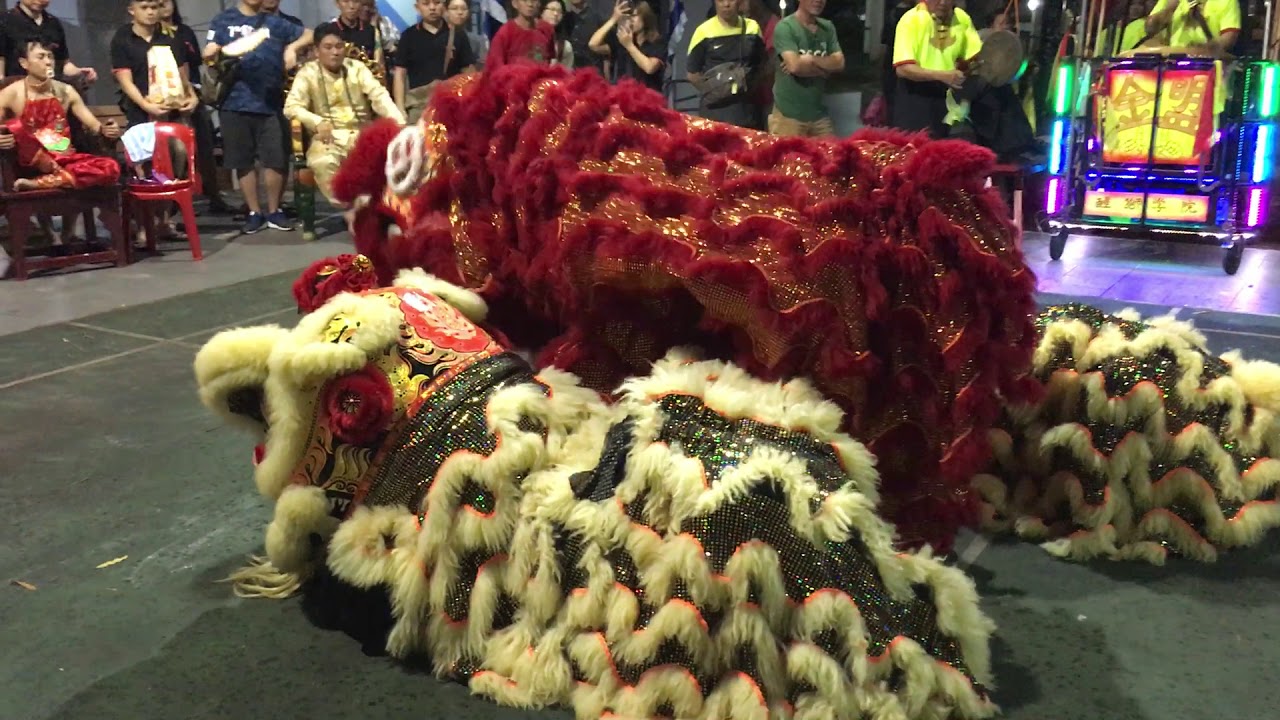 金盟醒獅學院 Jin Meng Lion Dance Cai Qing Performance at Hai Lian Tua Temple ...