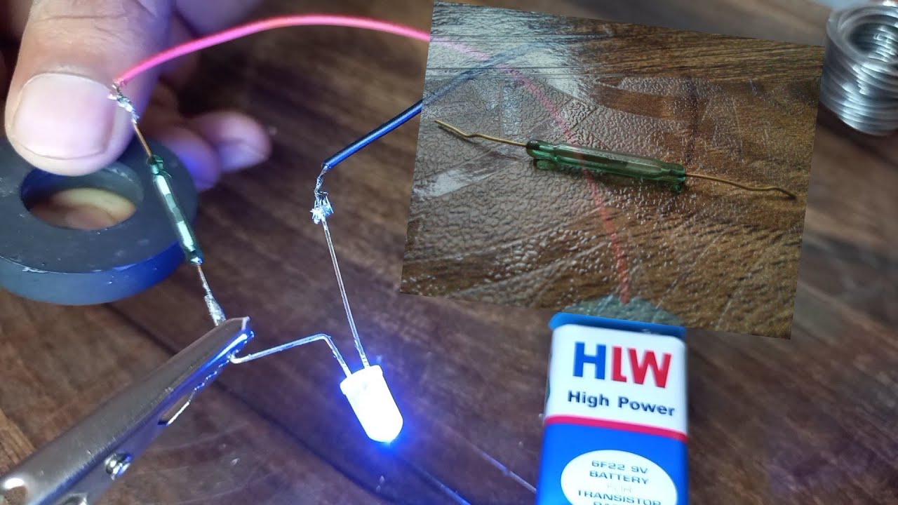 Reed Sensor | Working of reed Sensor | magnetic switching | Science ...