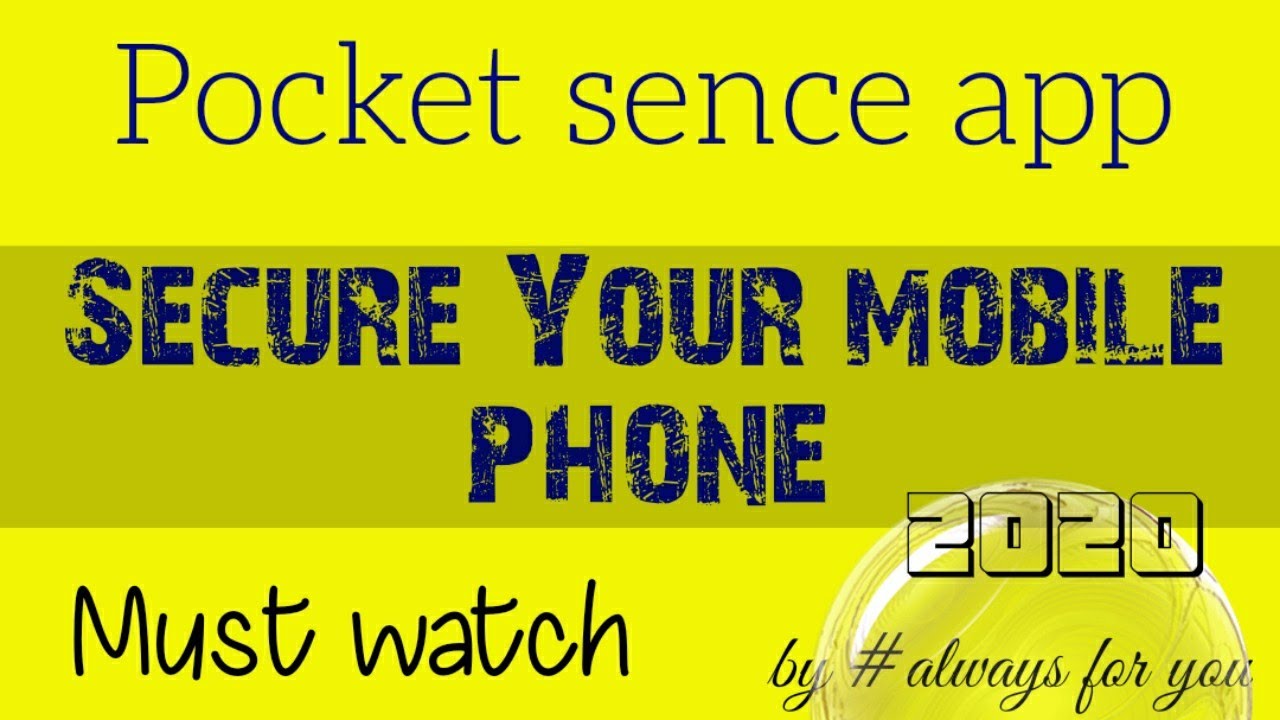 Pocket sence app | Full review | Secure your mobile | show to secure ...