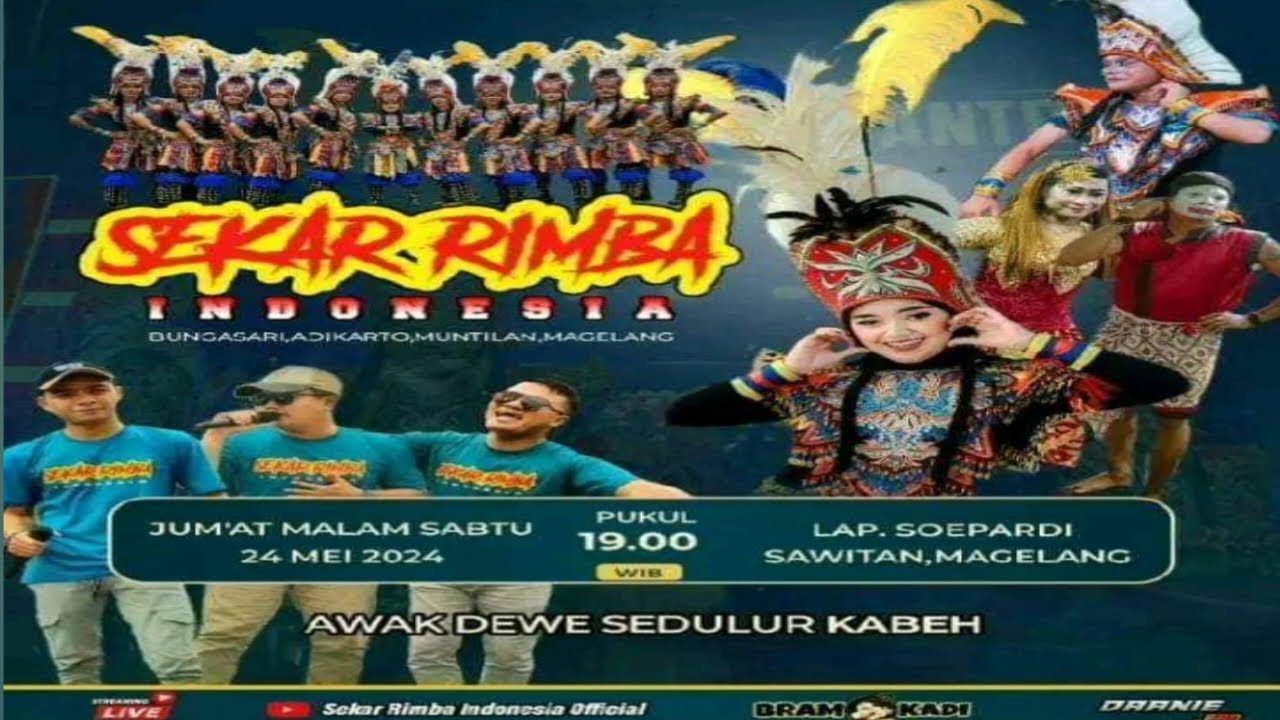 🔴 live streaming topeng ireng sekar rimba live lapangan sawitan - YouTube
