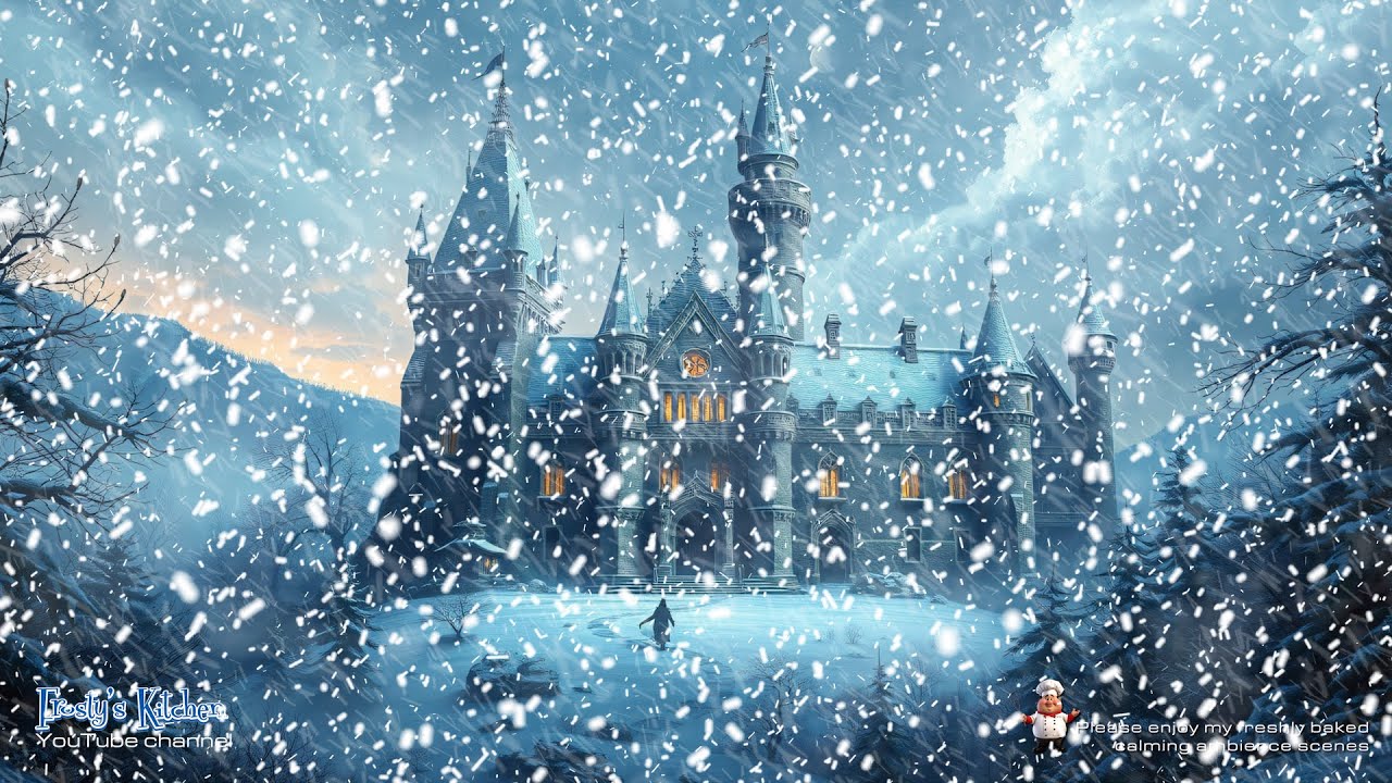 Fall Asleep Fast To Snowstorm Sounds - Fantasy Castle Ambience 1 - YouTube