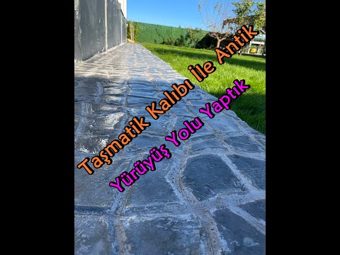Taşmatik Zemin Kaplama Kalıbı ile Değişik Bir Yürüyüş Yolu Yapımı