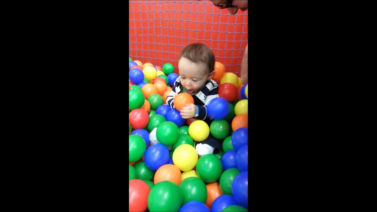 Fun in a ball pit - YouTube