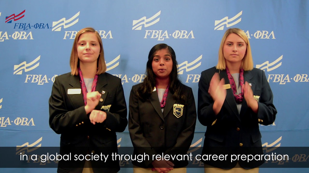 FBLA-PBL Mission [Sign Language] - YouTube