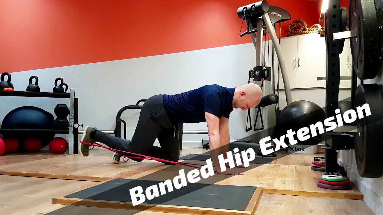 Banded Hip Extension - YouTube