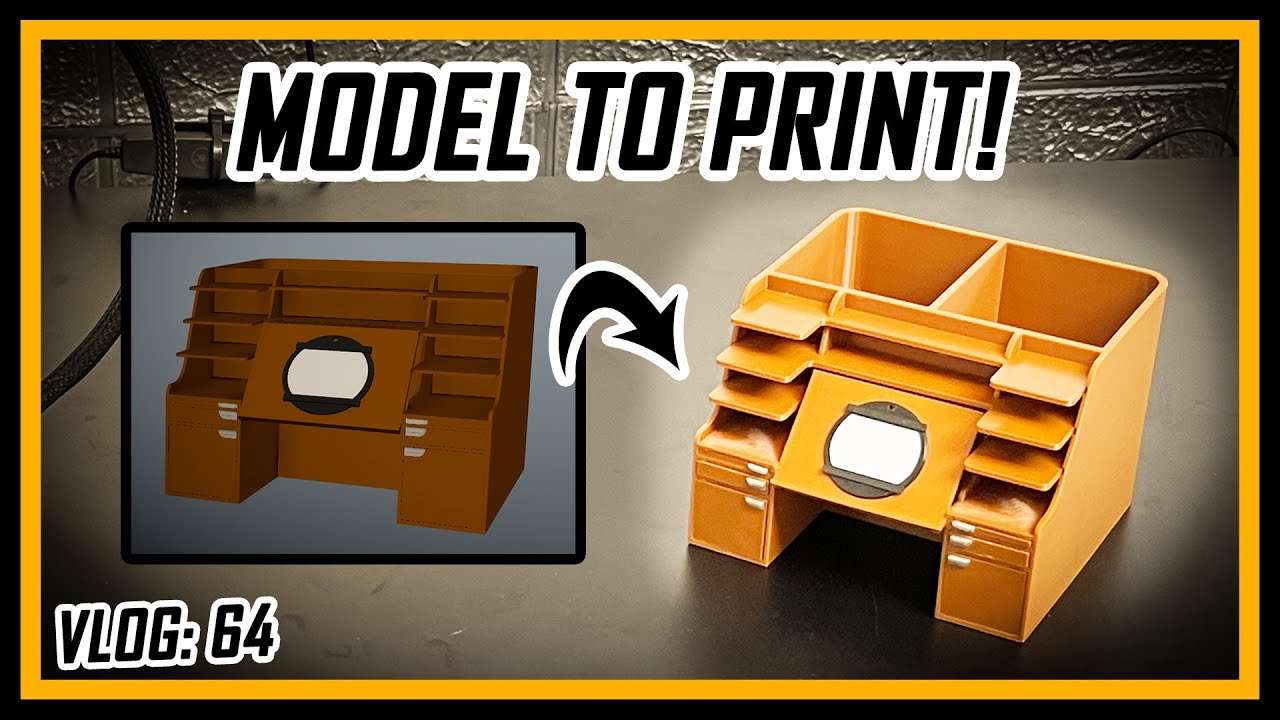 Final Reveal: Animation Desk Pen Cup – Printing, Assembly, and Use ...