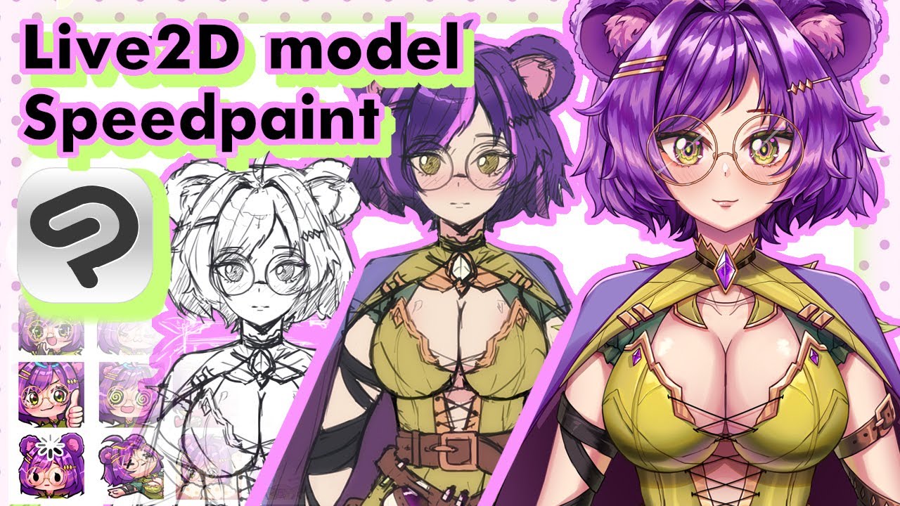 [Speedpaint] - Live2D Model【VTuber】 - YouTube
