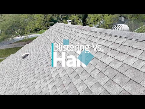 Blistering Vs. Hail Damage on a Roof - YouTube