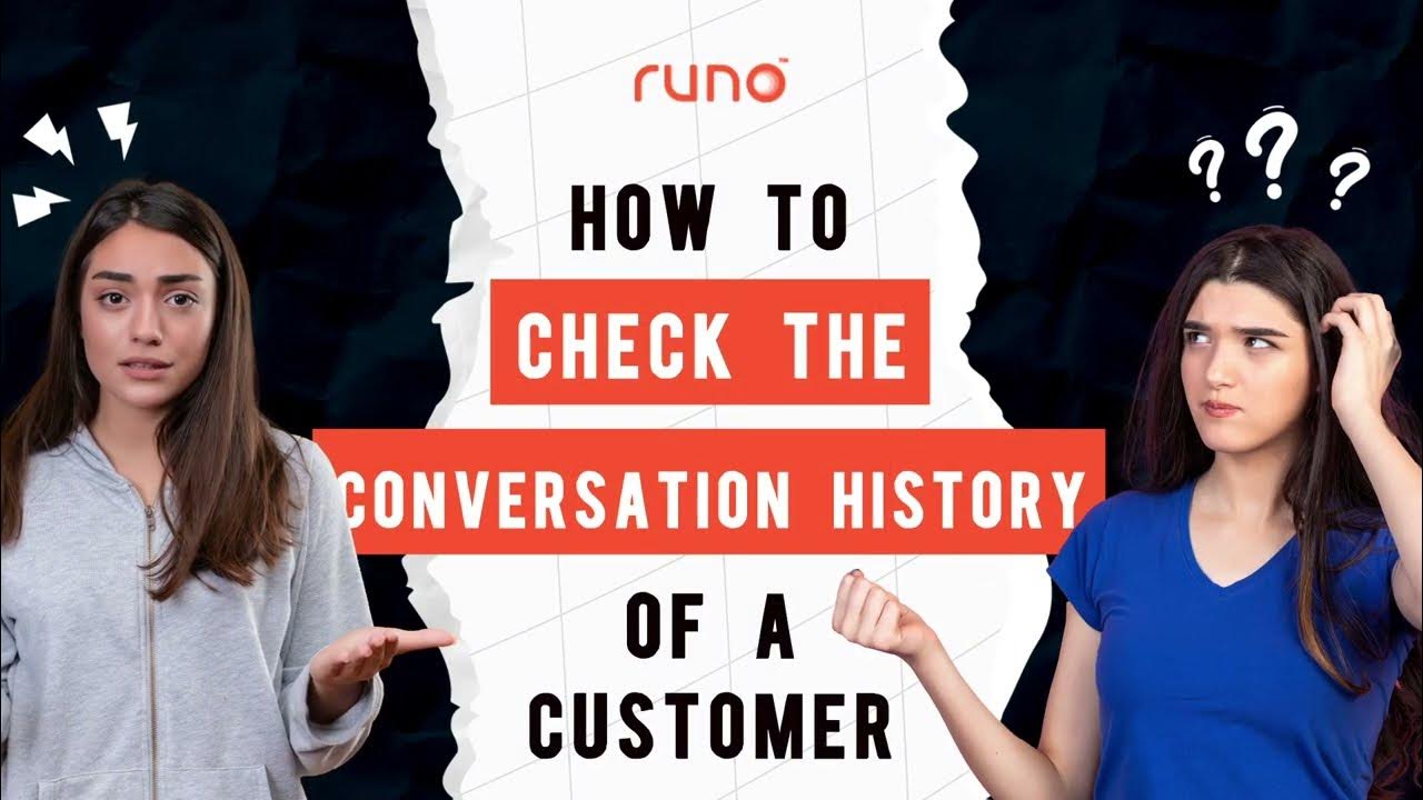 How to check the conversation history of a specific customer | Mobile App | Runo - YouTube