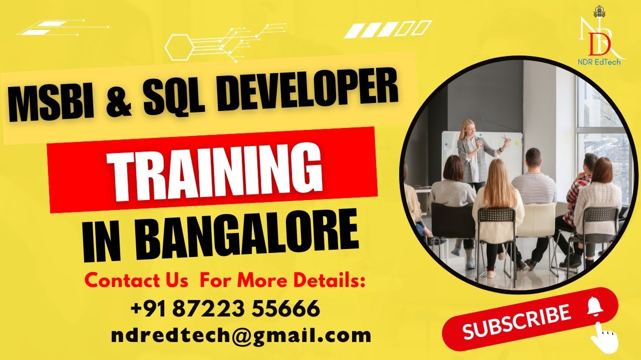 MSBI & SQL Training in Bangalore || Introduction Class || NDR EdTech ...