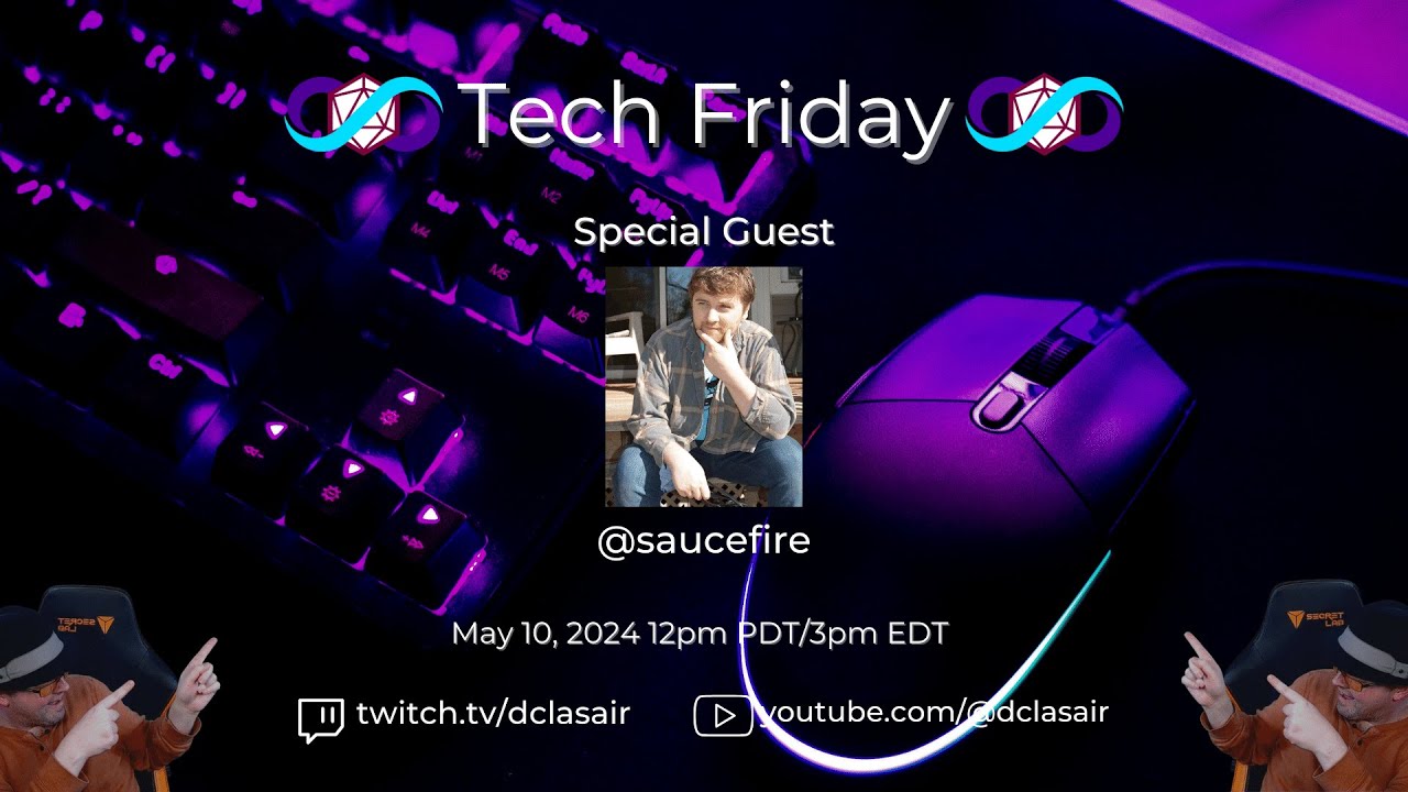 Tech Friday - Charity Stream Tech with @Saucefire - YouTube