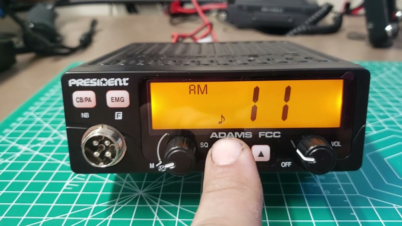 President Adams FCC CB Radio #cb #cbradio - YouTube