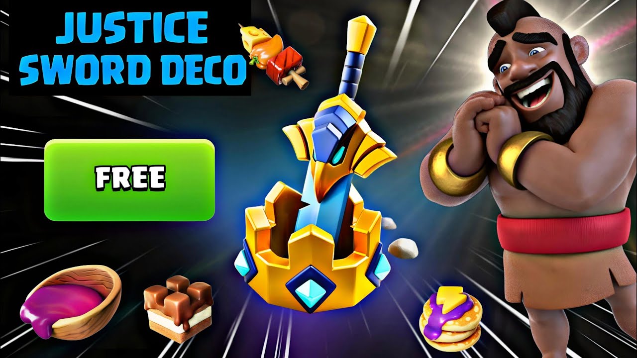 FREE Justice Sword Deco + Real Life Sword Giveaway! 🔥 (Clash of Clans ...