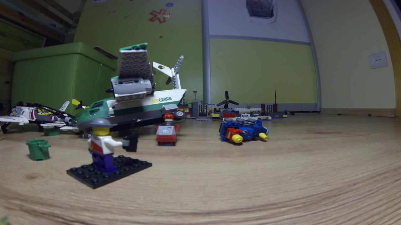 Lego animation - airplane landing crash, explosion, fire - YouTube