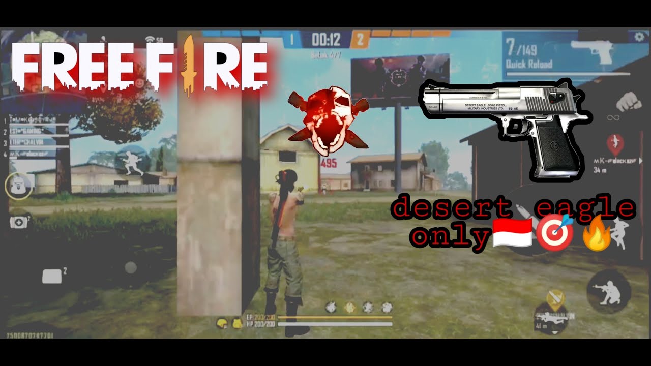 Free fire | desert eagle one shoot momen + sensitivitas and dp🎯🇧🇷🇮🇩 ...