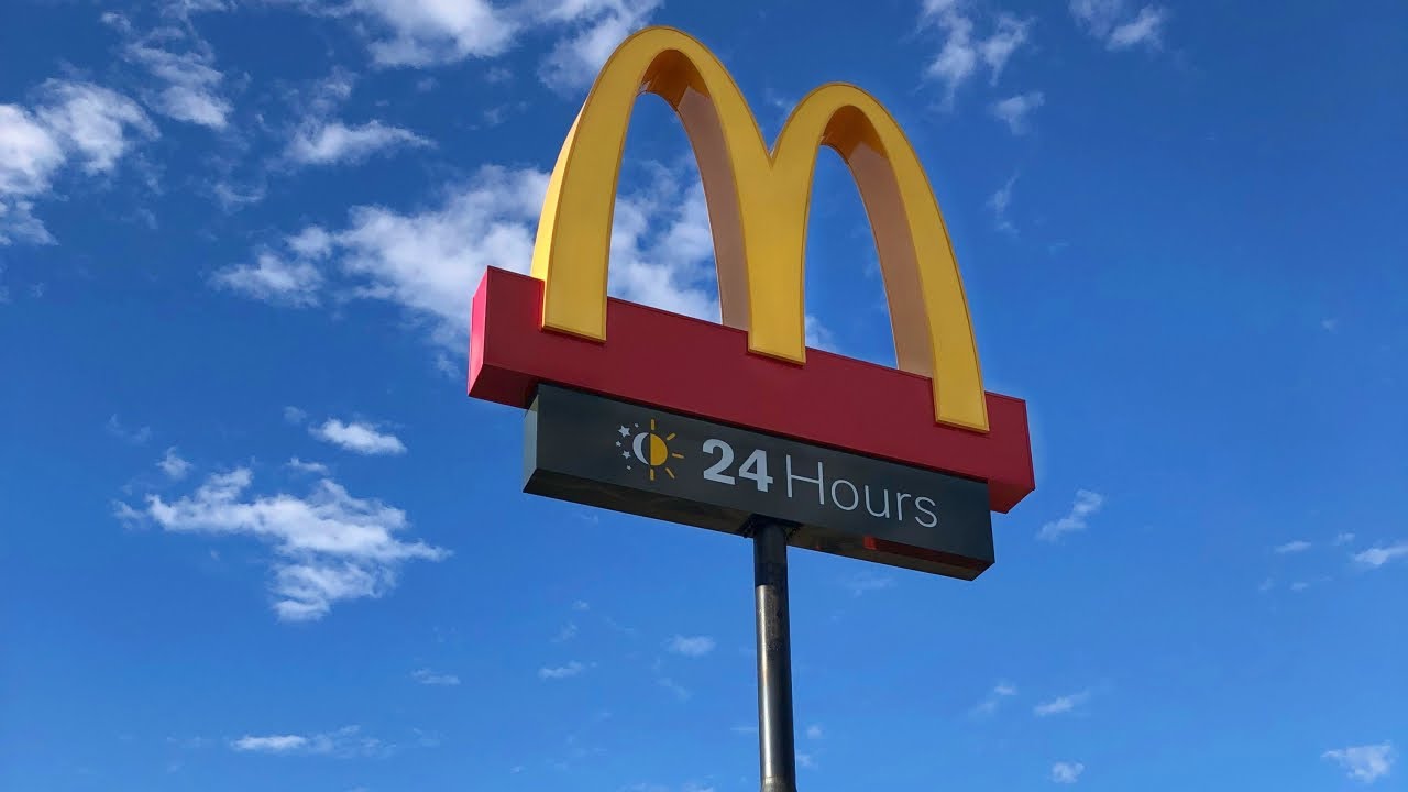 McDonald's Pylon Installation - Albert Smith Signs - YouTube