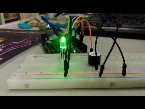 Buzzer and LED using Arduino uno 3 - YouTube