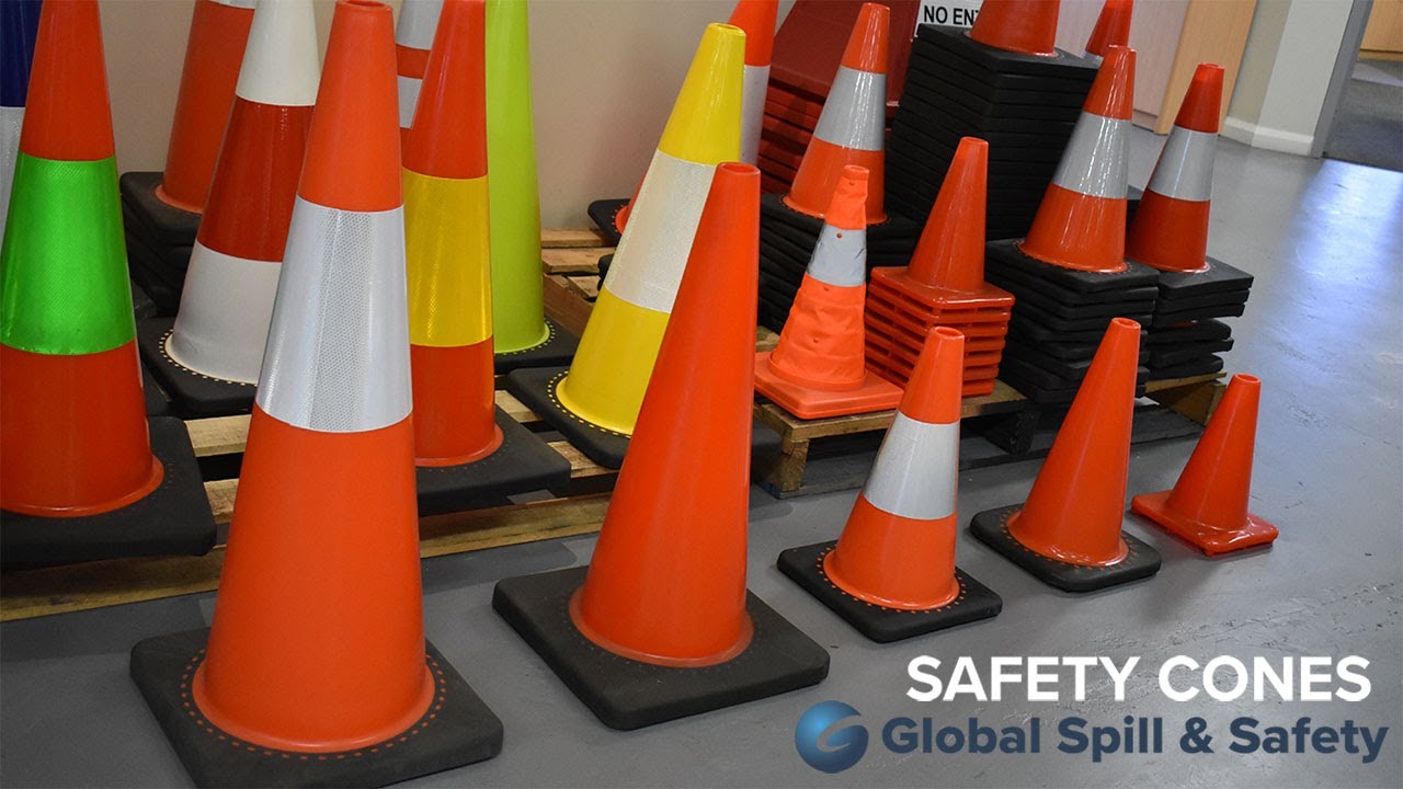 Safety cones - Global Spill & Safety - YouTube
