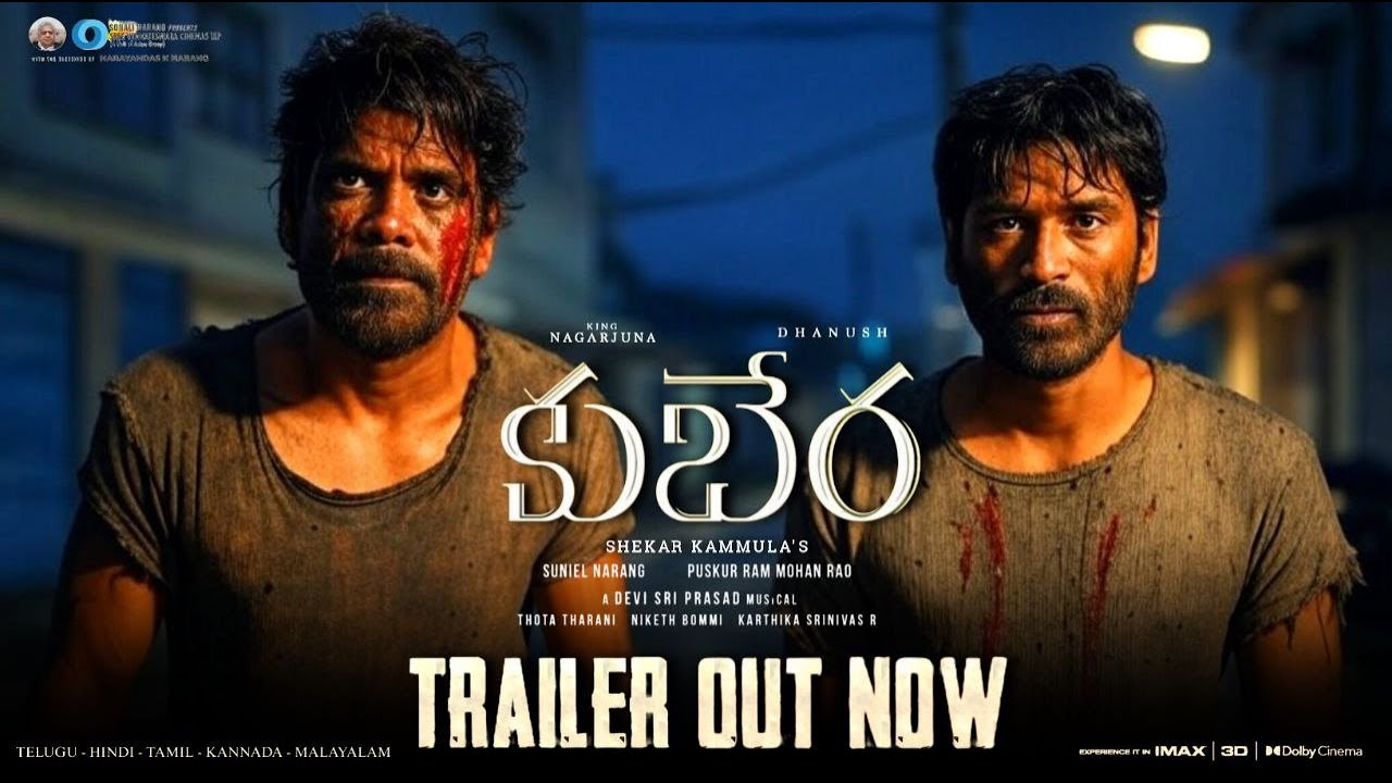 Kubera Official Trailer | Nagarjuna, Dhanush, Rashmika, Shekar Kammula ...
