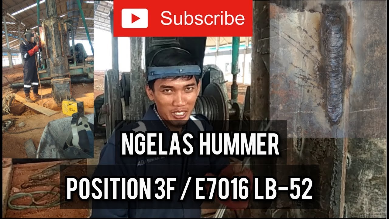 WELDING HUMMER POSITION 3F / E7016 3.2 - YouTube