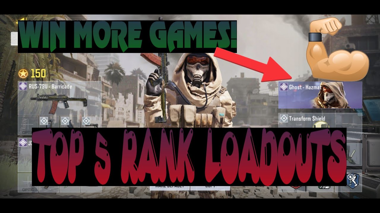 CODM Top 5 - Season 5 Rank Loadouts! These Will WIN You Games!! #rank # ...