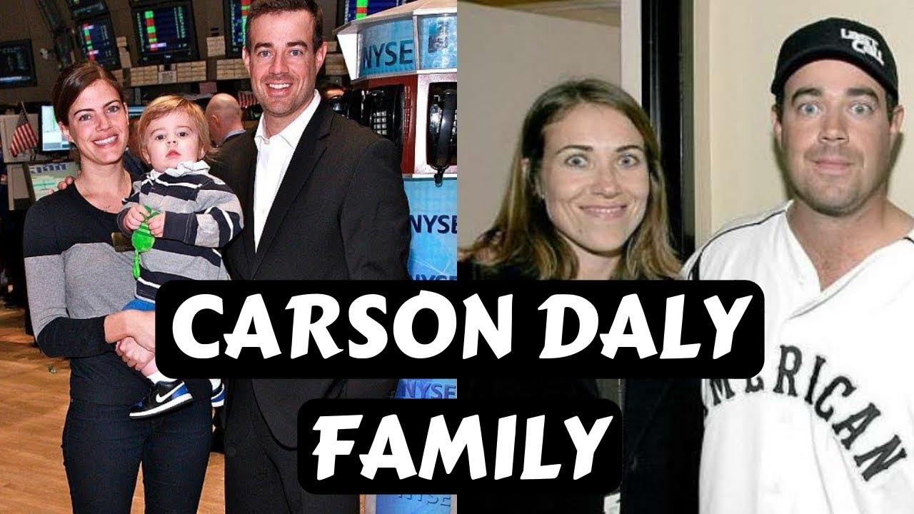 American television host Carson Daly Family with Wife Siri Pinter ...