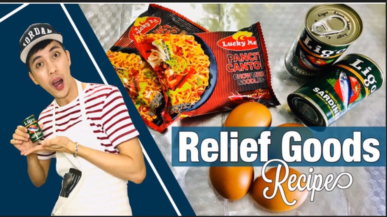 How to make RELIEF GOODS as Special Recipe (Fish Ball Sardines ...