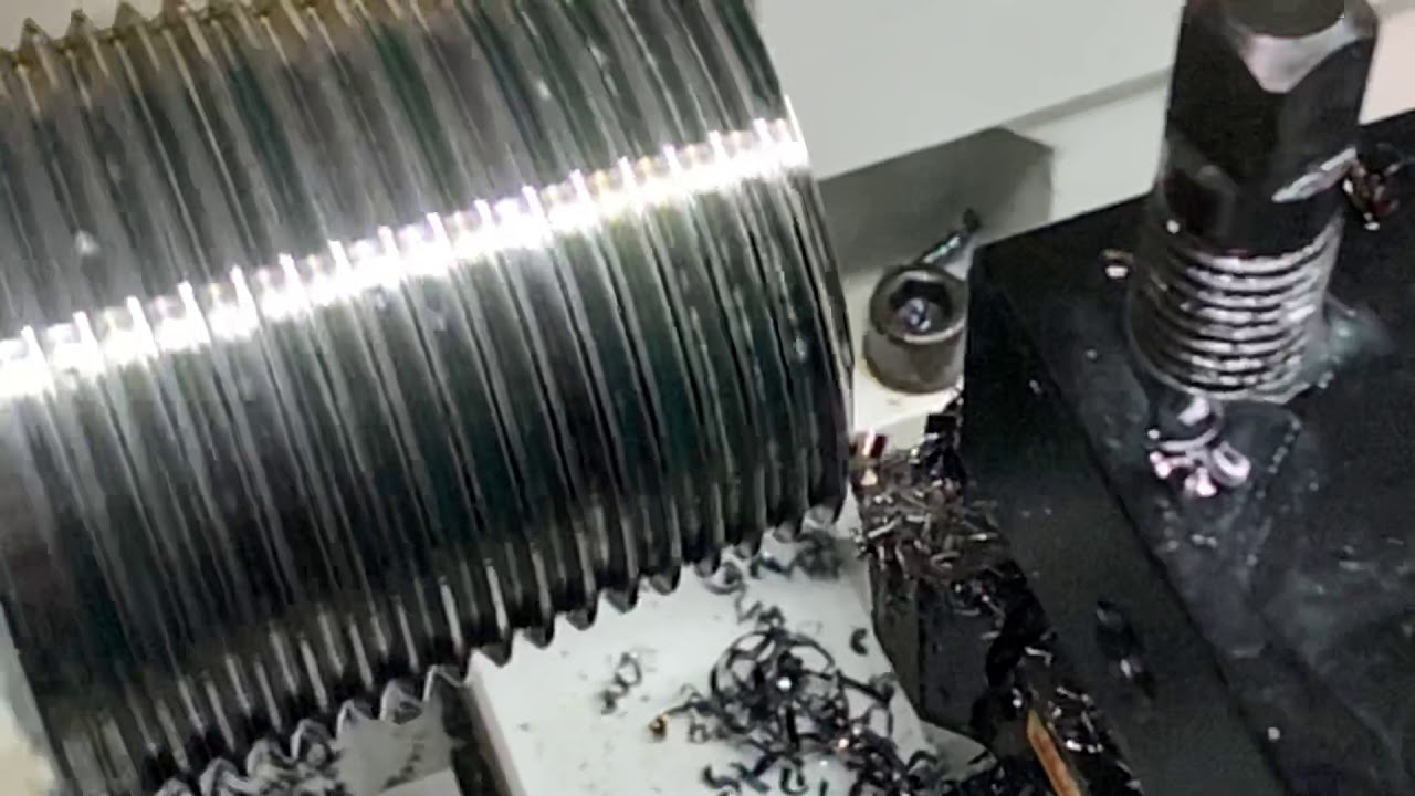 API thread Cutting on a Megabore lathe - YouTube
