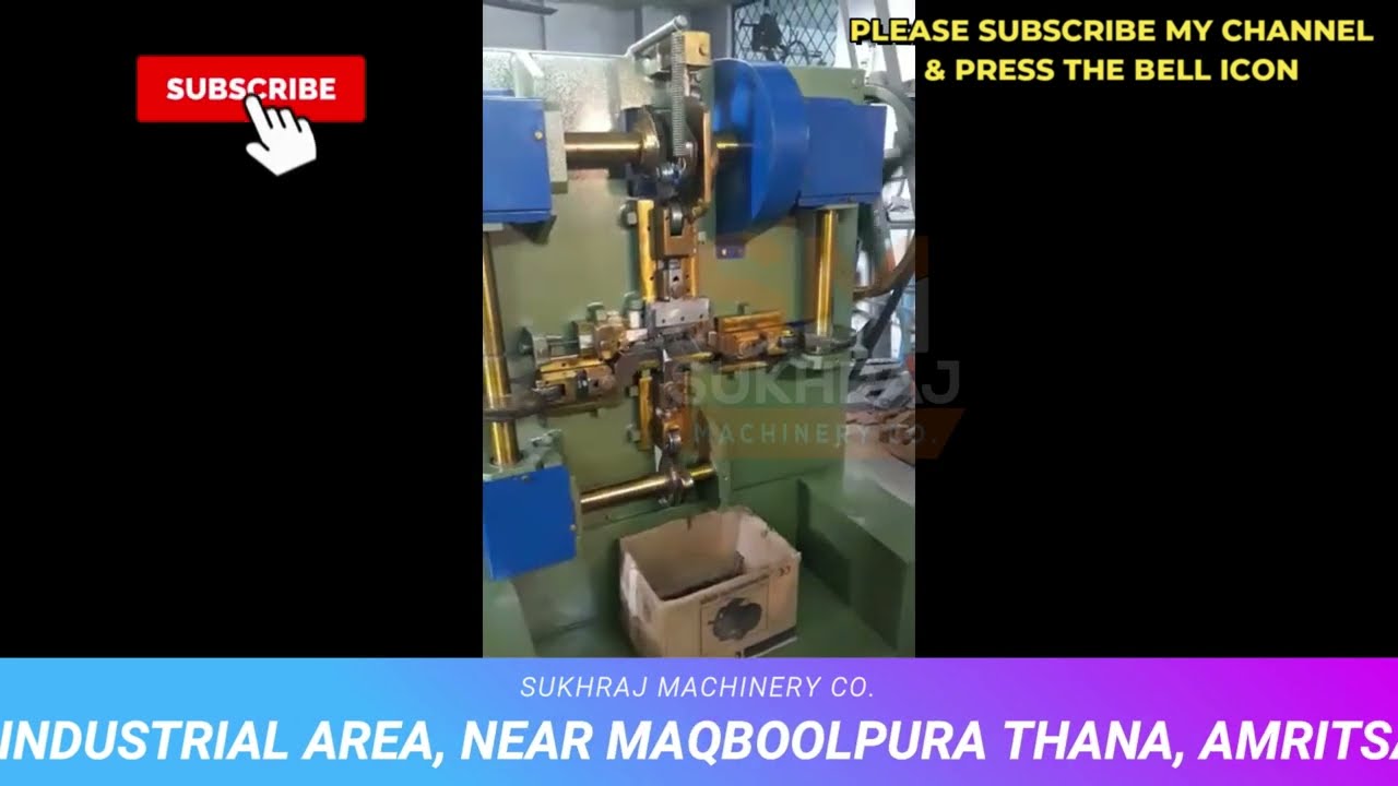 FULLY AUTOMATIC WINDOW HOOK MAKING MACHINE | EYE HOOK MAKING MACHINE ...
