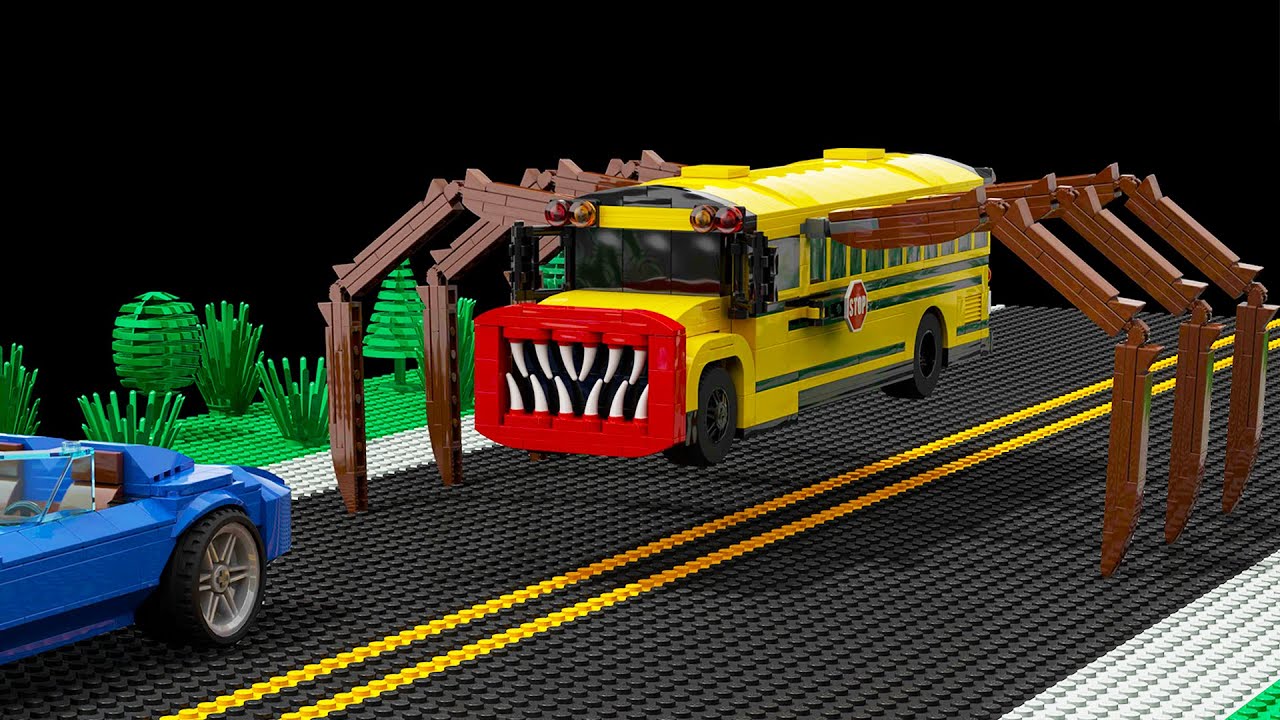 LEGO Bus Eater Trevor Henderson SCP 2086 - Monster Moc - YouTube