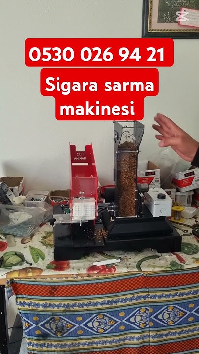 sigara sarma makinesi 0530 026 94 21 - YouTube