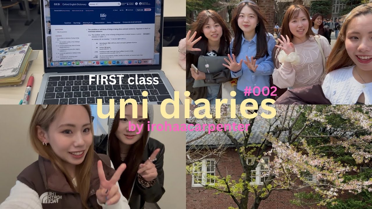 【UNI】eng) uni vlog # 2 come with us to the our FIRST class of uni 💚 ...
