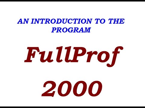 Defining Occupancy for Rietveld Refinement in FullProf software - YouTube