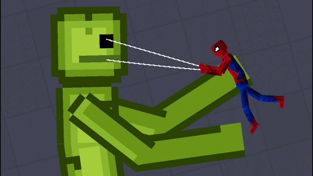 Spider-Man against Melon in People Playground - YouTube