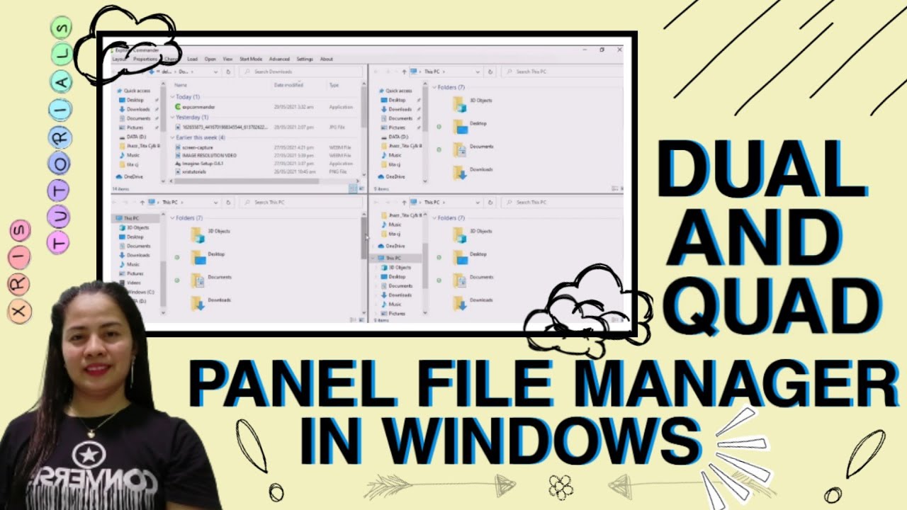 HOW TO GET DUAL AND QUAD PANEL FILE MANAGER IN ANY WINDOWS - YouTube