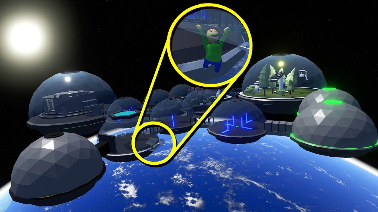 BALDI VISITS A TERRIFYING SPACE STATION! | Human Fall Flat - YouTube