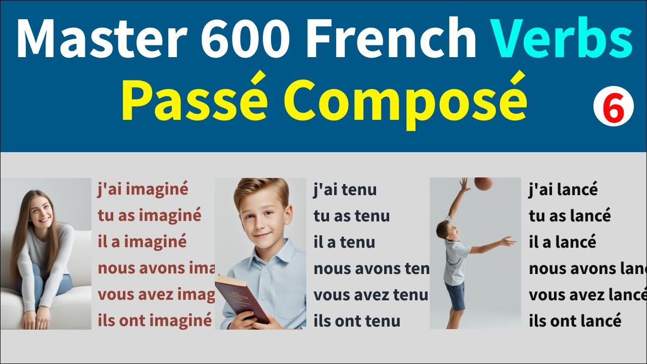 French Passé Composé conjugations & Sentence Examples & pictures ...