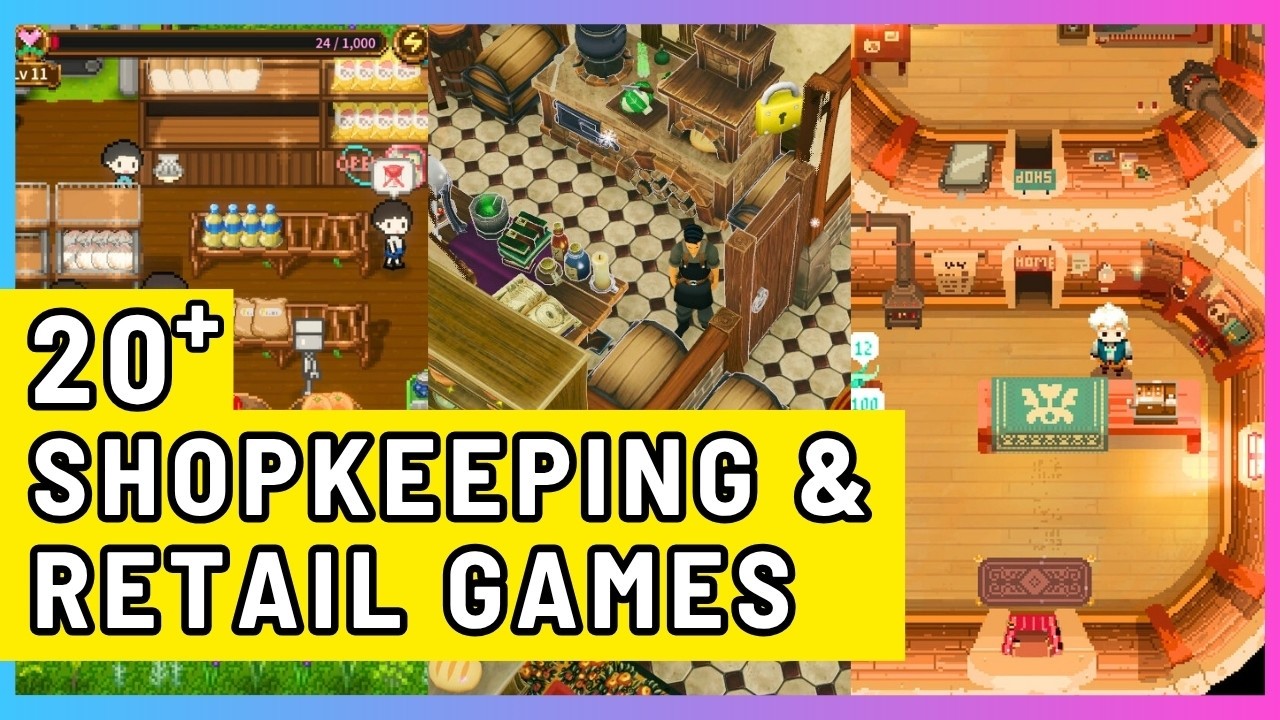 20 best SHOPKEEPING simulation & management games for PC - YouTube
