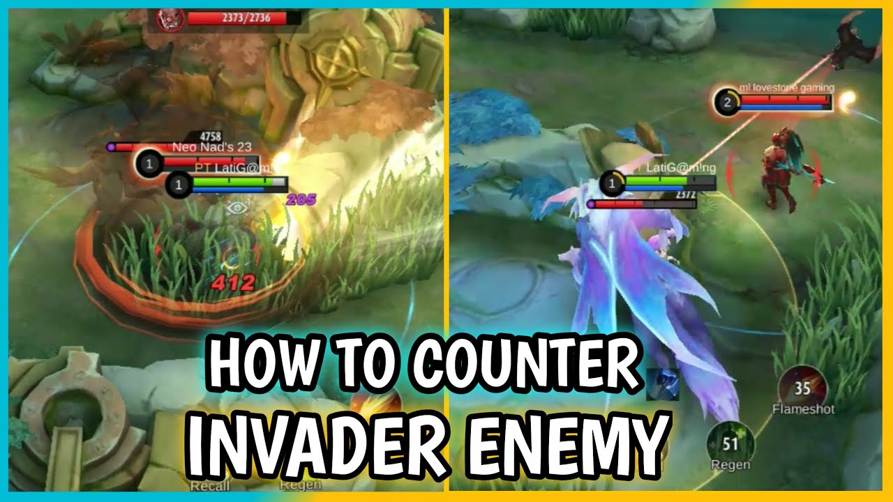 How to counter invader - mobile legends - YouTube