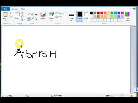 ms paint part 1 class 3 - YouTube