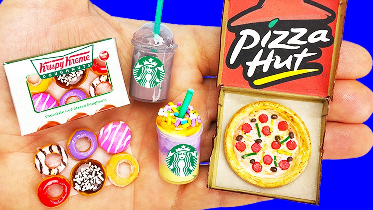 27 DIY MINIATURE FOOD, HOT DOG, PIZZA, BURGER, ICE CREAM AND MORE MINI ...