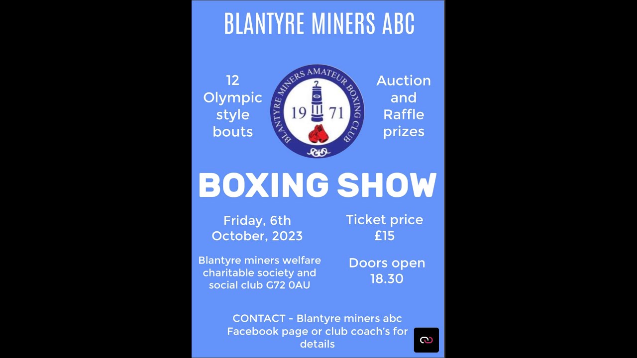 Blantyre Boxing Club Home Show - YouTube