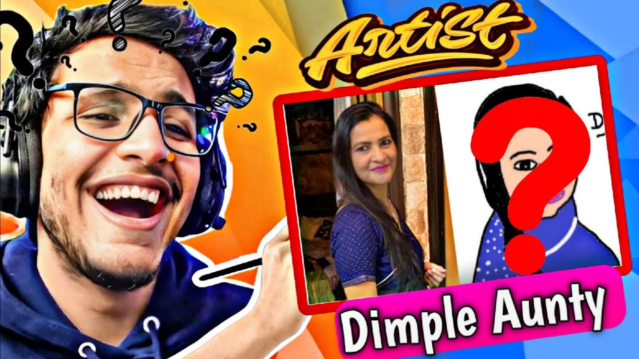 TRIGGERED INSAAN:- Drawing Dimple Aunty on stream 🔥 - YouTube