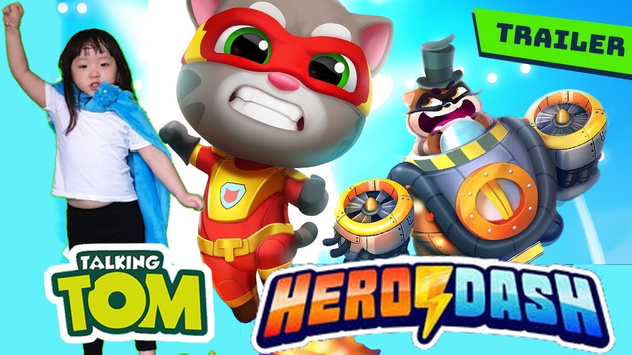 SAVING ANGELA 🦸⚡ - Talking Tom Hero Dash in REAL LIFE Gameplay Trailer ...