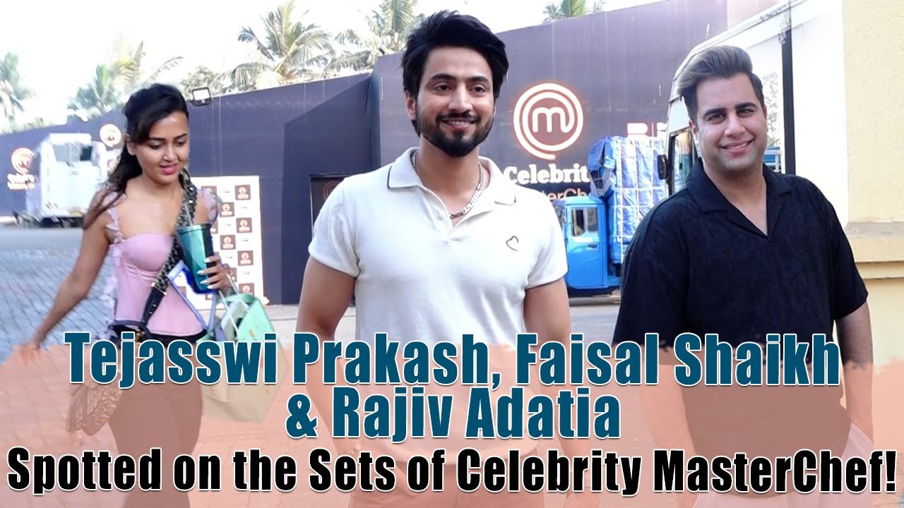 TEJASSWI PRAKASH,FAISAL SHAIKH & RAJIV ADATIA SPOTTED ON THE SET OF ...