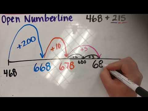 Open Number Line Addition - YouTube