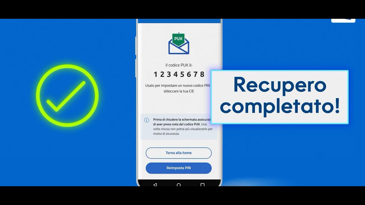 Come recuperare il codice PUK della CIE #comefare - YouTube