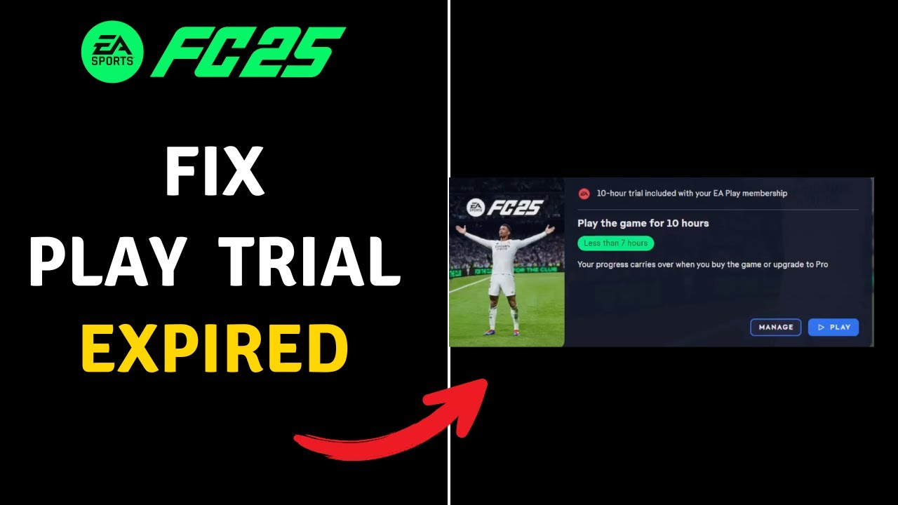 How to fix "Ea play trial Expired not played the game once" in FC 25 ...