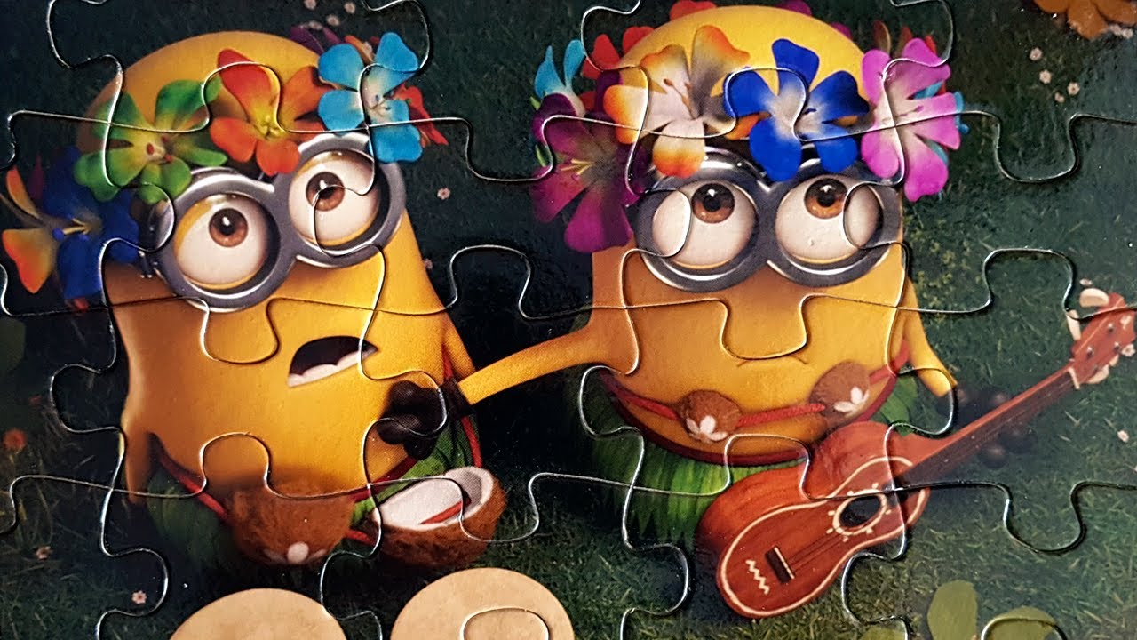 Minions Wood PUZZLE Game EDUCA Rompecabezas Despicable Me Kids Jigsaw ...
